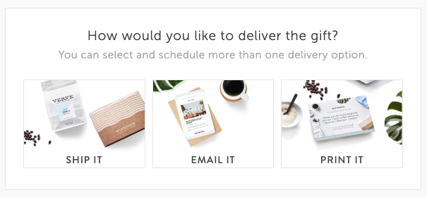 What are the different gift options? – MistoBox
